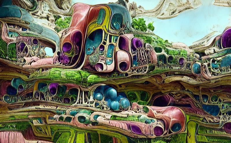 Alien Infestation at Cliff Edge - Seed 420 - AI Generated Artwork ...