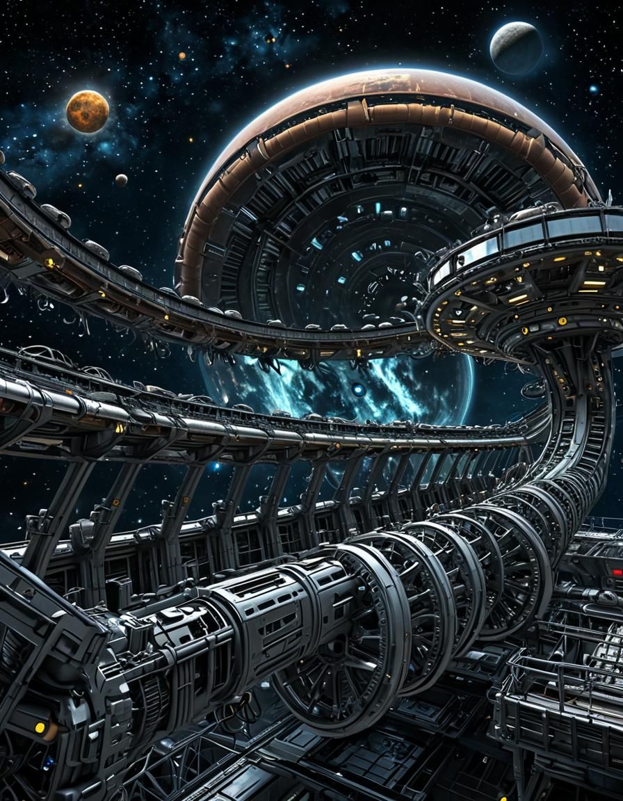 Biopunk Spaceship - AI Generated Artwork - NightCafe Creator