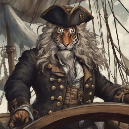 Captain tiger - AI Generated Artwork - NightCafe Creator
