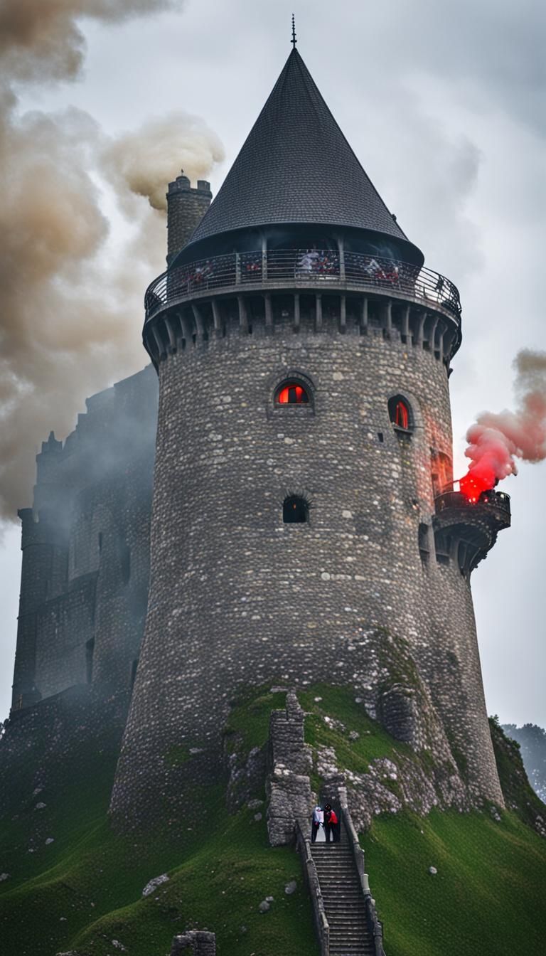 A high tower (watch the red eyes! ;) ) - AI Generated Artwork ...