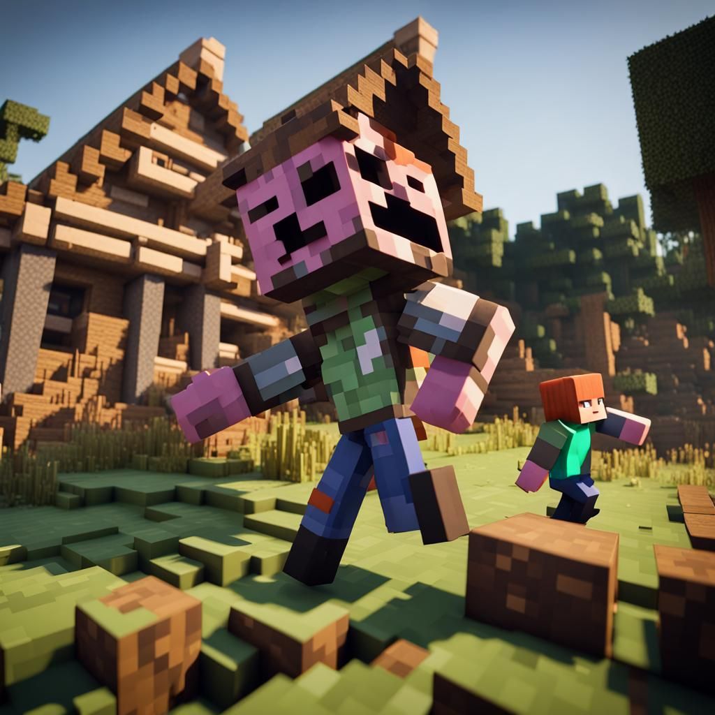 Minecraft abomination - AI Generated Artwork - NightCafe Creator