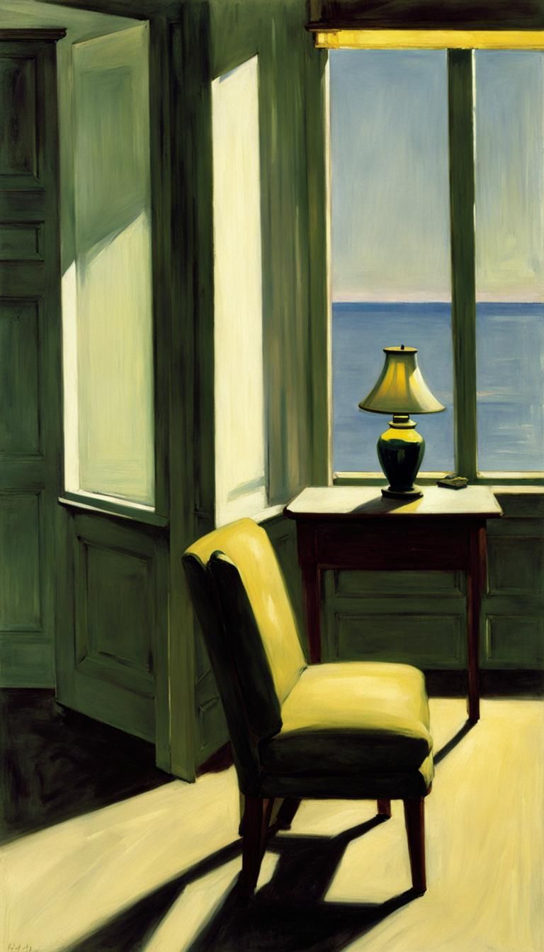 Light by Edward Hopper - AI Generated Artwork - NightCafe Creator