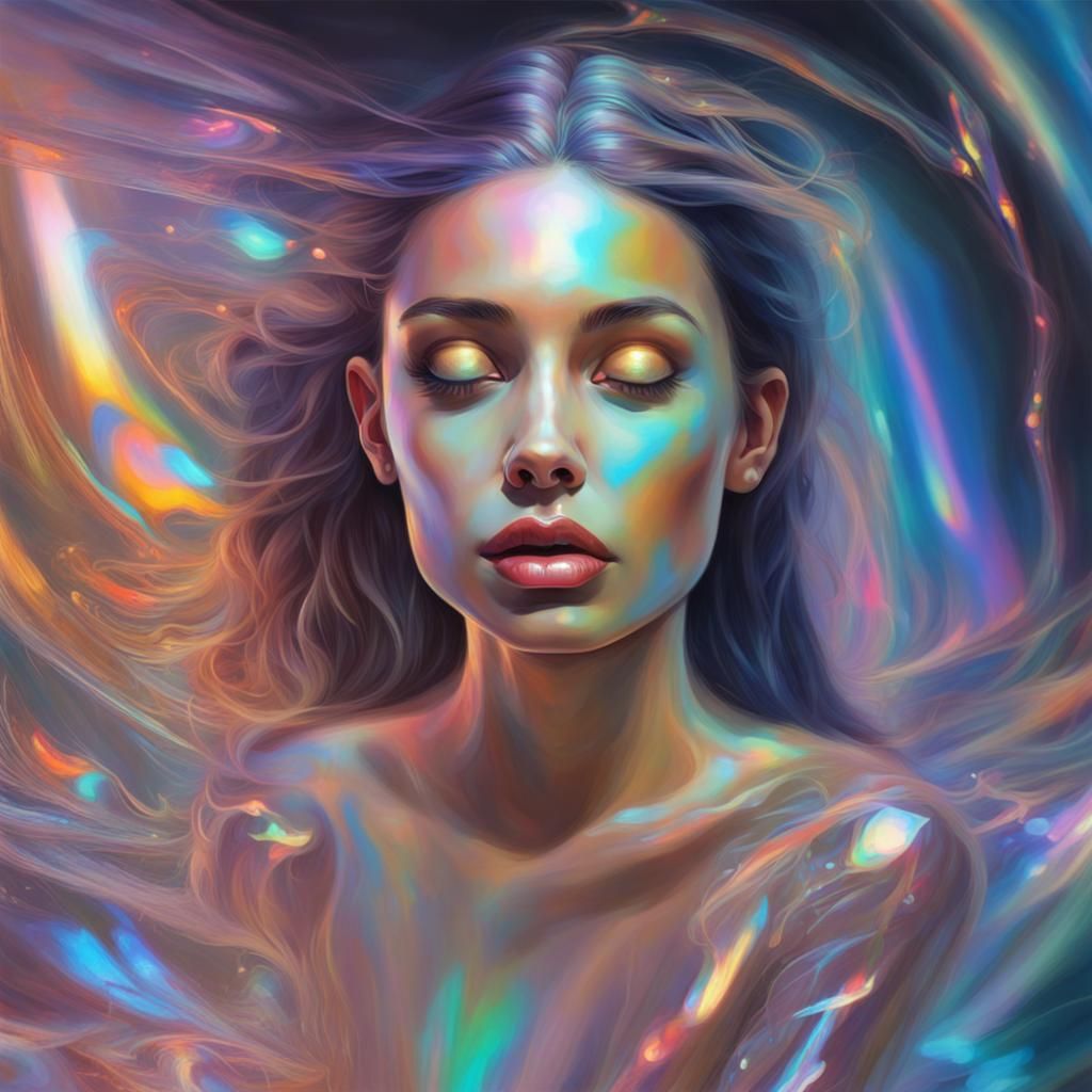 Holographic Art scenes that shimmer with colors, adding depth to your ...