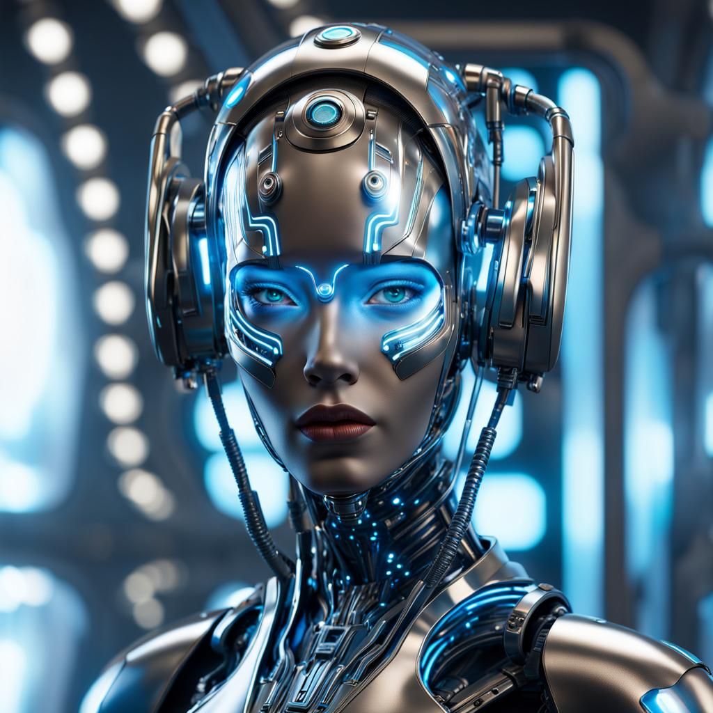 A female humanoid droid - AI Generated Artwork - NightCafe Creator