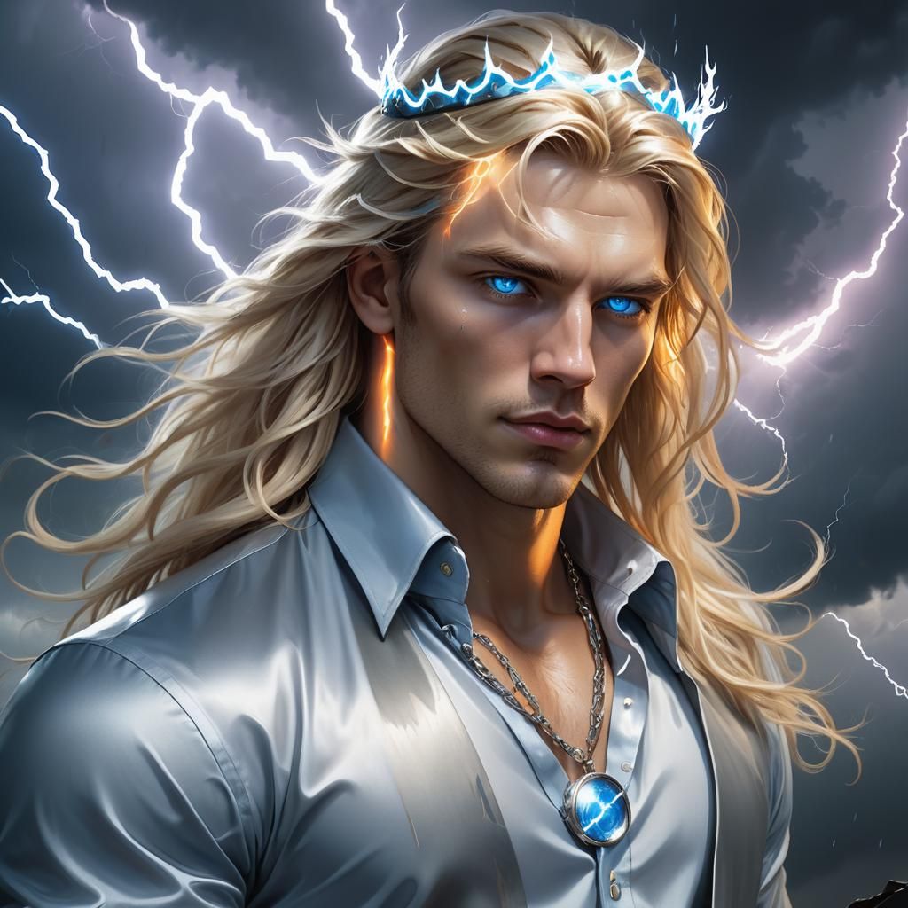 Daniel God of Judgement - Dynamic Zeus God Portrait in Tria...