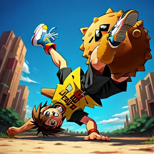 Bidoof Breakdance with Pokémon fri3ends - AI Generated Artwork ...