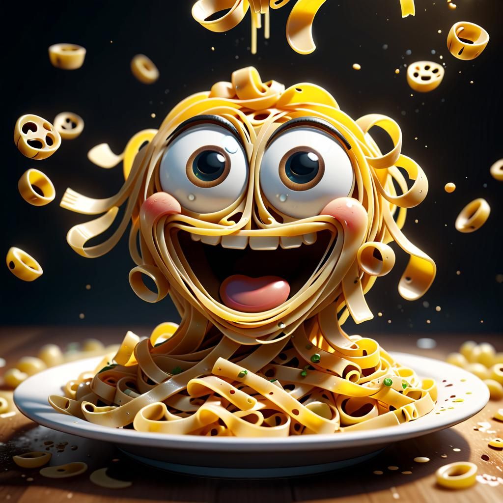 Spaghetti Head - AI Generated Artwork - NightCafe Creator