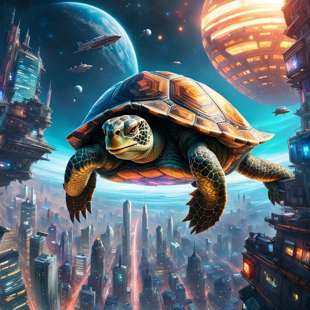 Space Turtles - AI Generated Artwork - NightCafe Creator