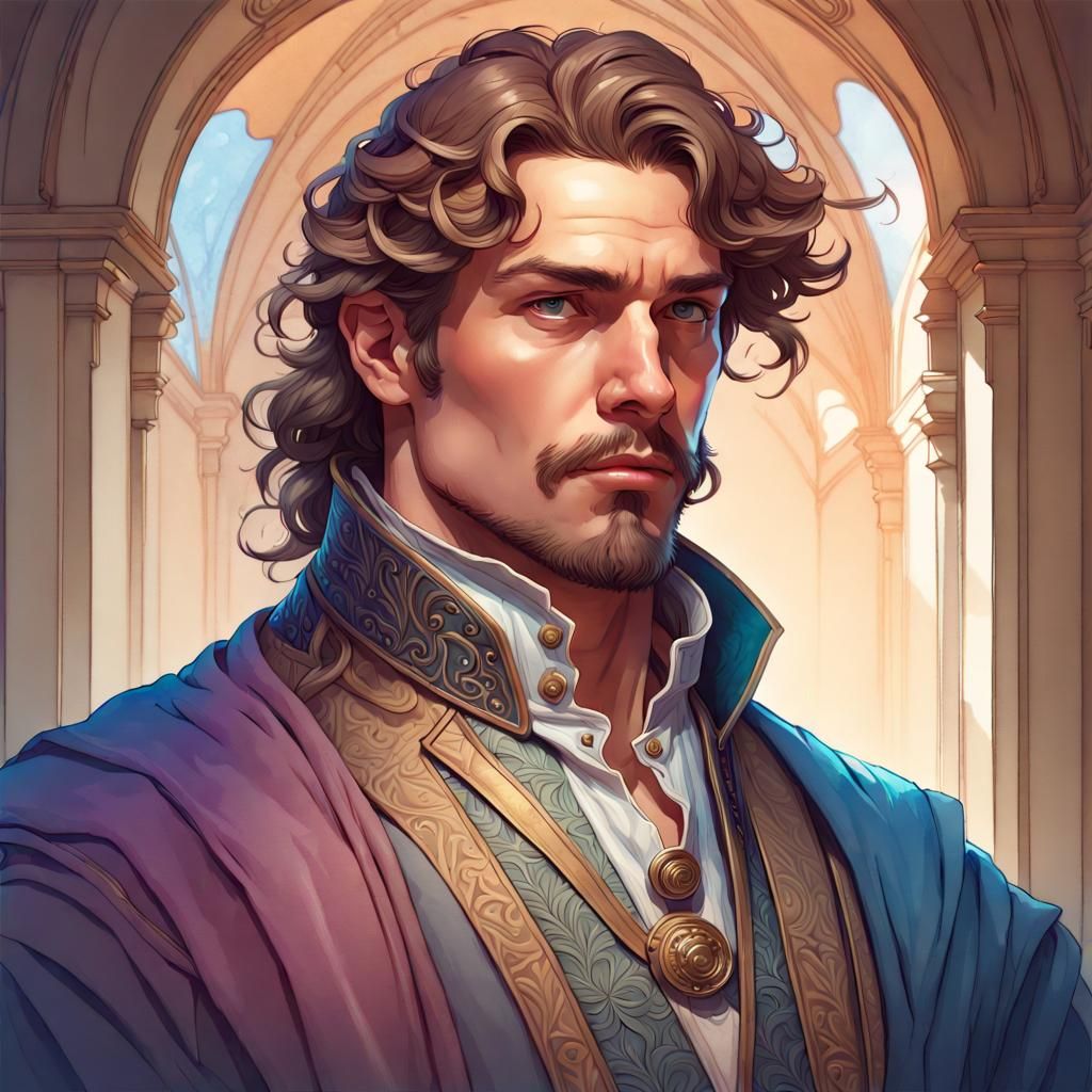 handsome renaissance portrait - AI Generated Artwork - NightCafe Creator