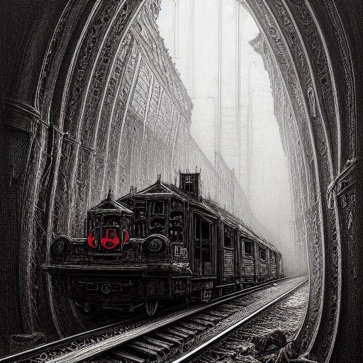 train from hell : r/nightcafe