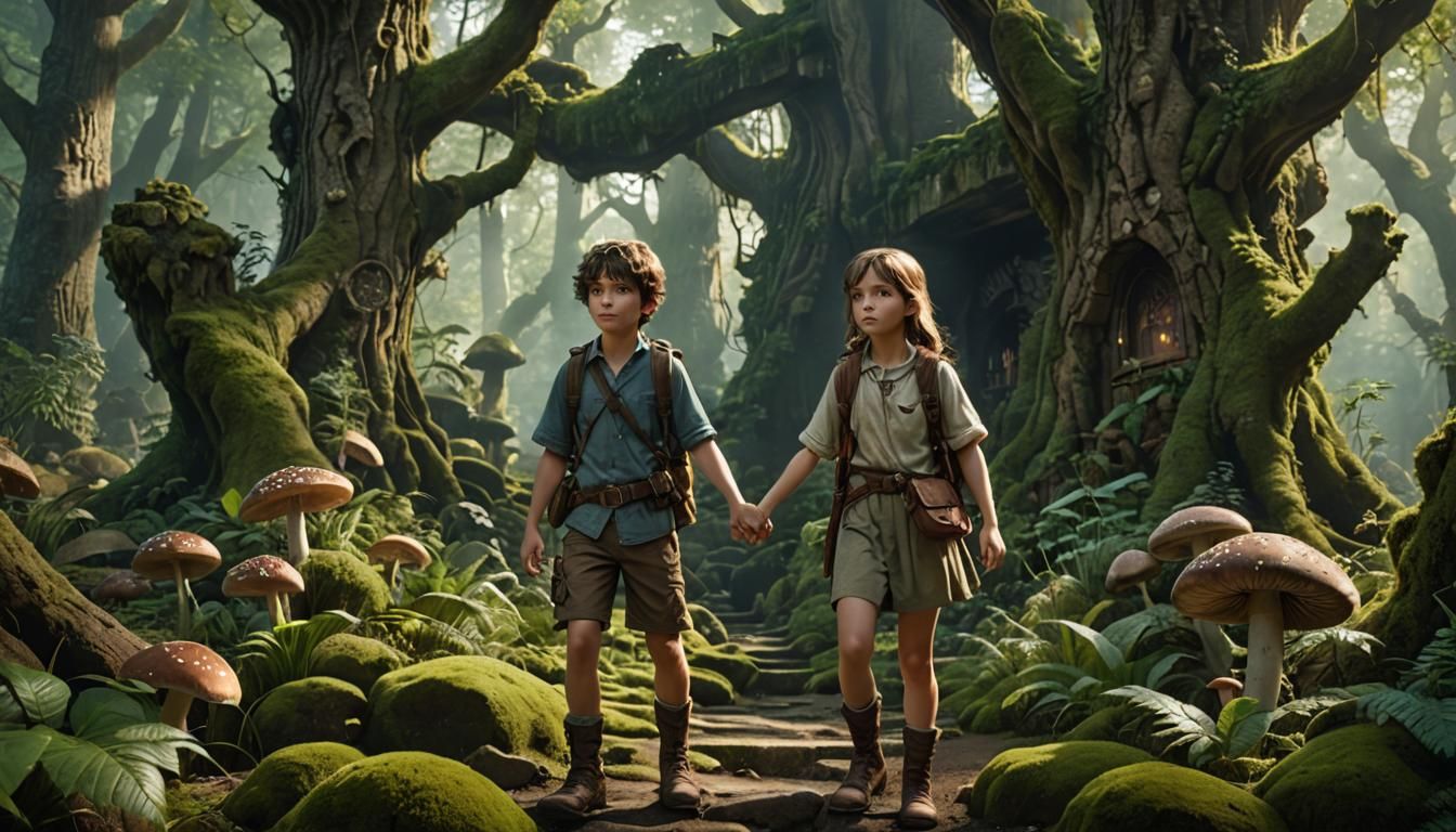 Sibling Adventure - AI Generated Artwork - NightCafe Creator