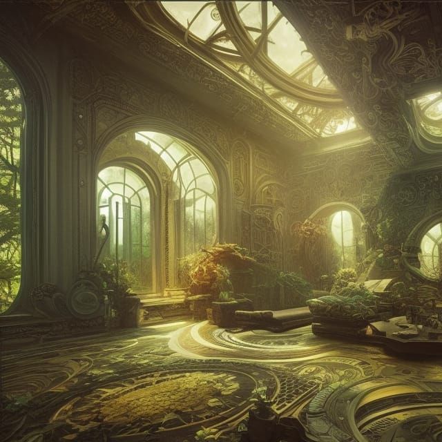 Empty Mansion - AI Generated Artwork - NightCafe Creator