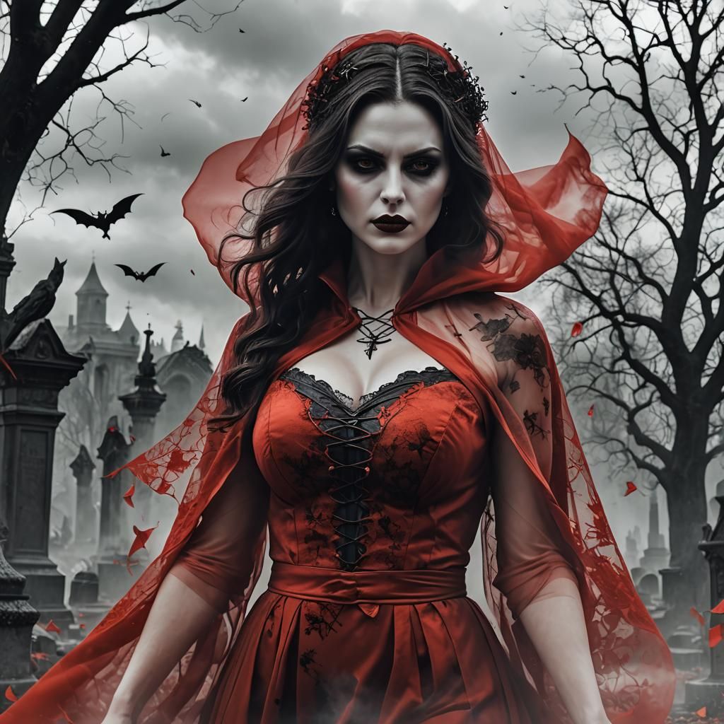 Scarlet Vampire 11 - AI Generated Artwork - NightCafe Creator