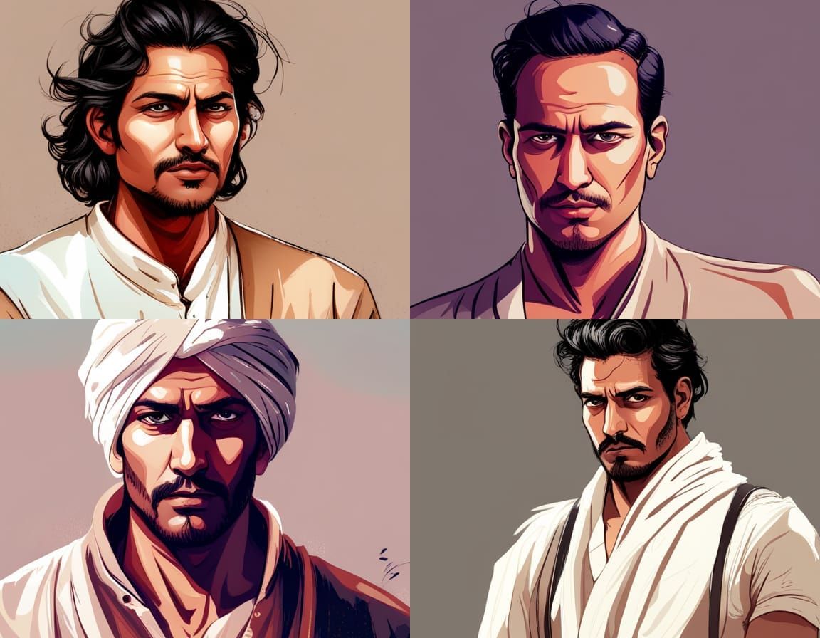 PFP ART OF INDIAN MEN CHARACTER - AI Generated Artwork - NightCafe Creator