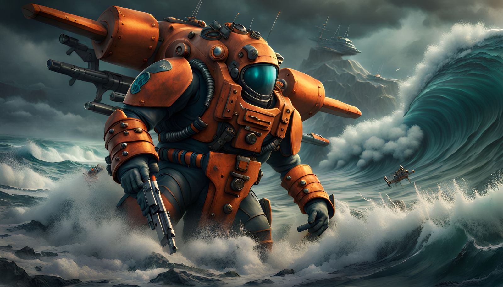 Helldiver - AI Generated Artwork - NightCafe Creator