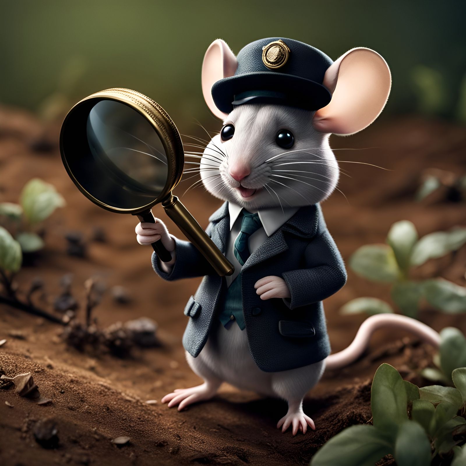 Detective Mouse - AI Generated Artwork - NightCafe Creator