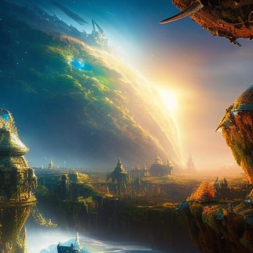 Next door Planet - AI Generated Artwork - NightCafe Creator