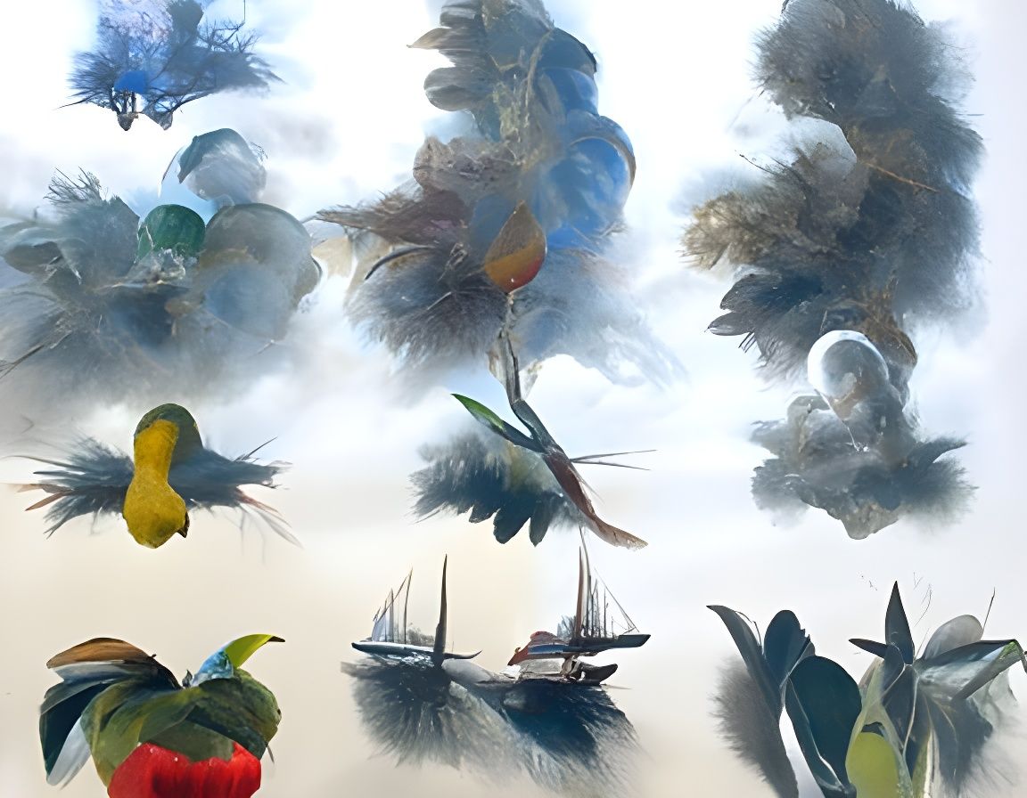 Birds; Mist : r/nightcafe