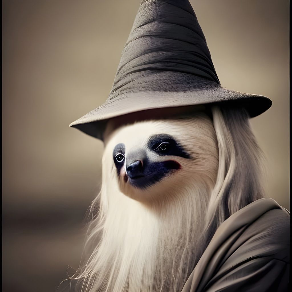 Wizard Sloth - AI Generated Artwork - NightCafe Creator