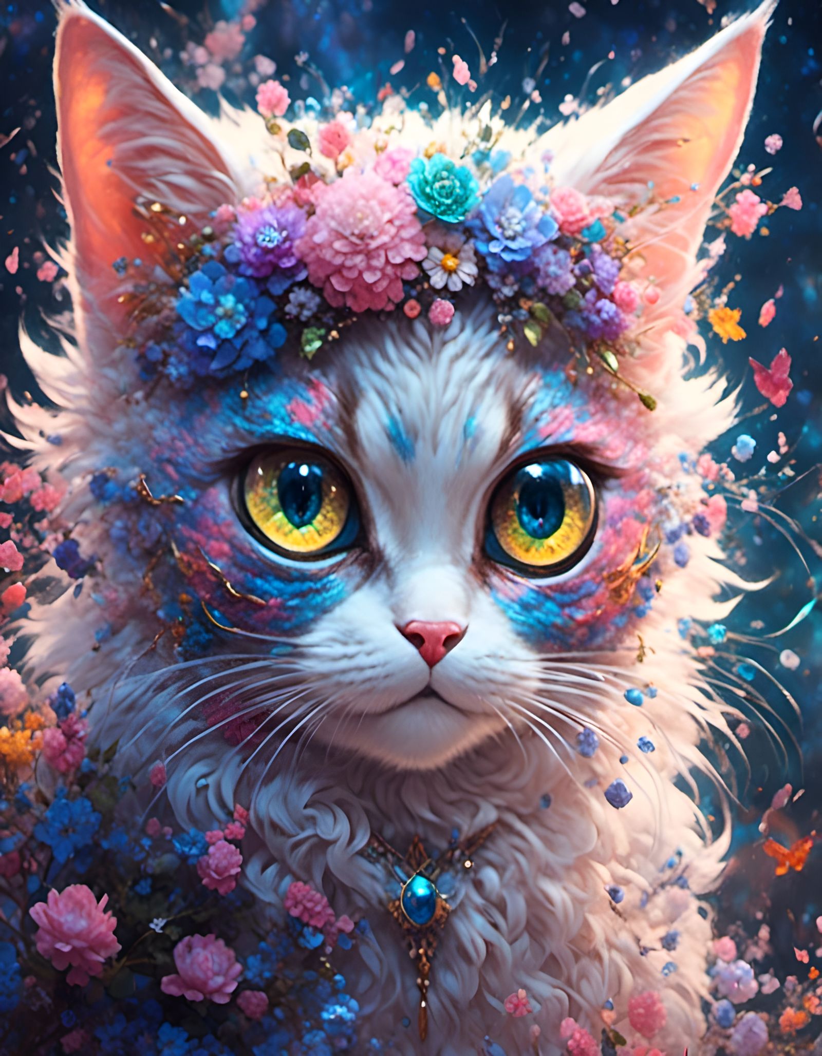 Lovely cat, - AI Generated Artwork - NightCafe Creator