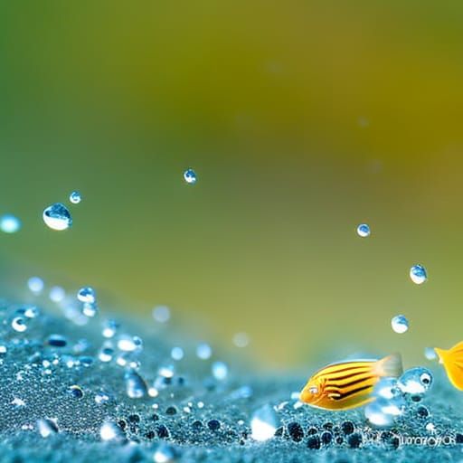 Micro sea creatures. macro lens, long exposure - AI Generated Artwork ...