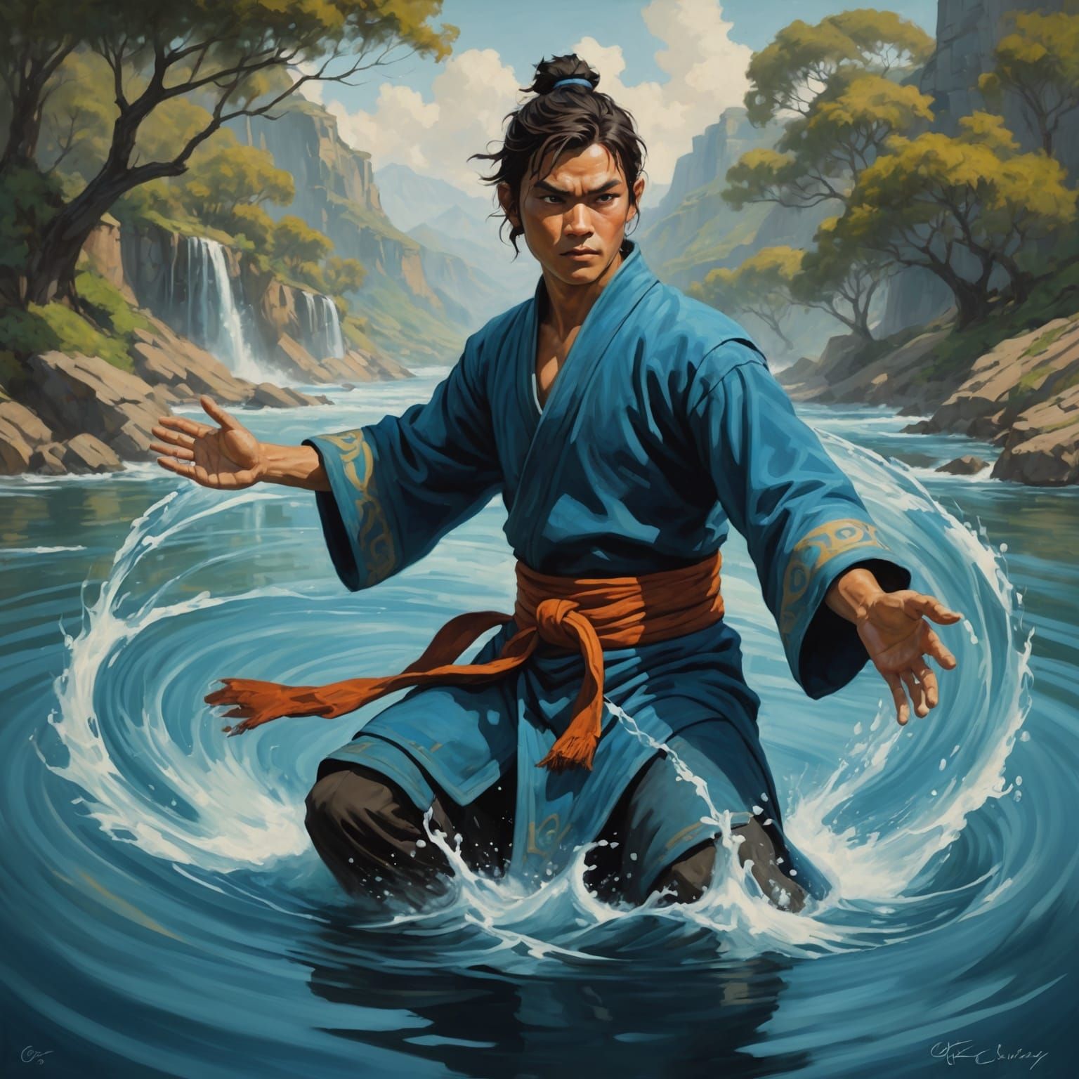 Water Bender - AI Generated Artwork - NightCafe Creator