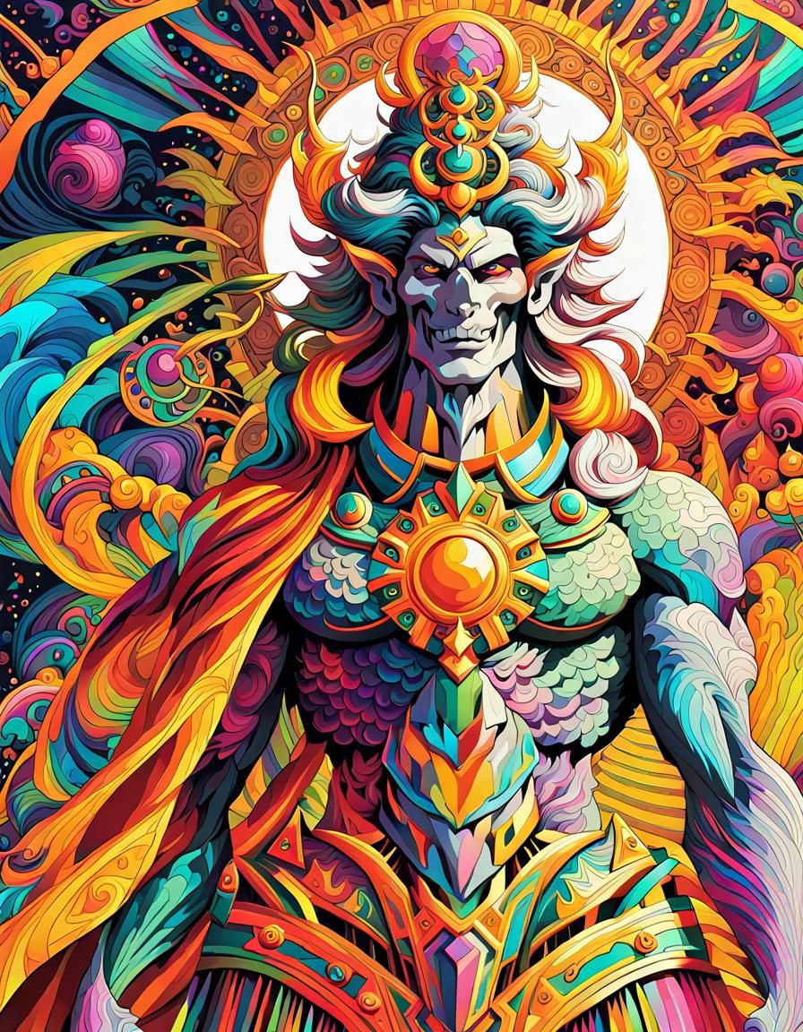 (Hyper detailed artwork beautiful hades, demonic lord of the underworld ...