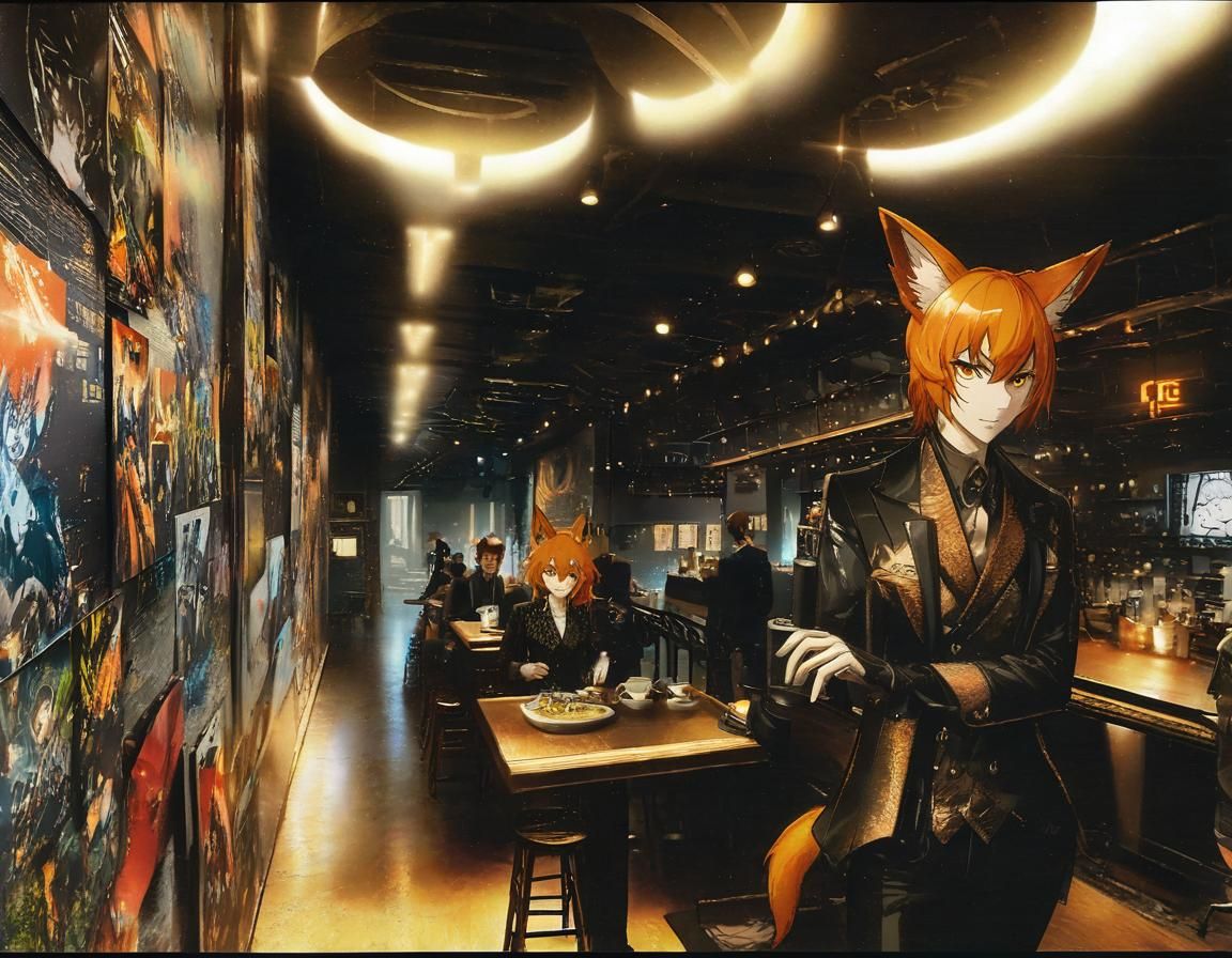 The Hidden Nexus Café - AI Generated Artwork - NightCafe Creator