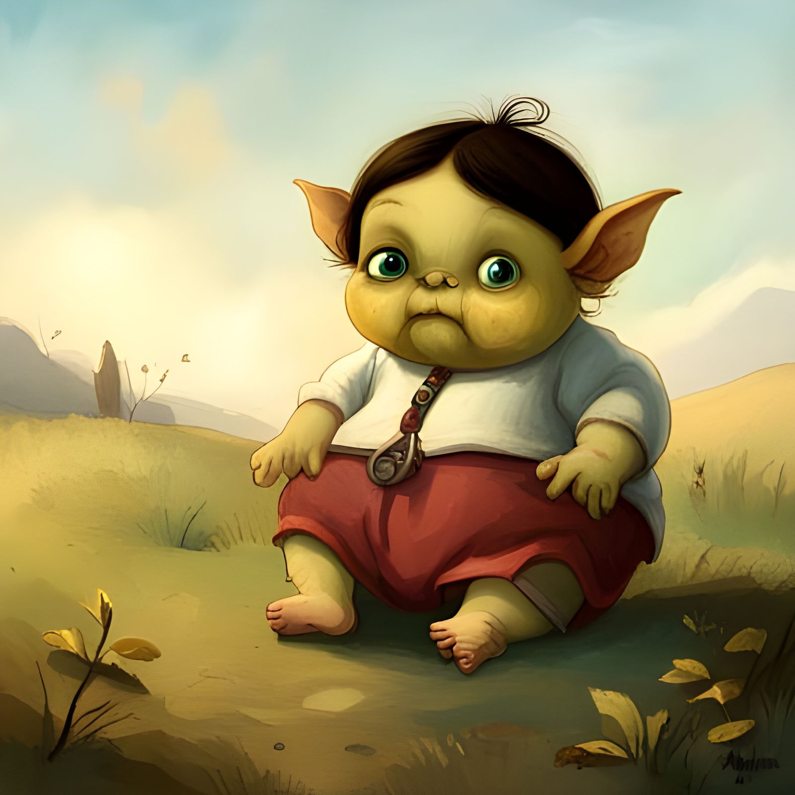 Fat little goblin - AI Generated Artwork - NightCafe Creator