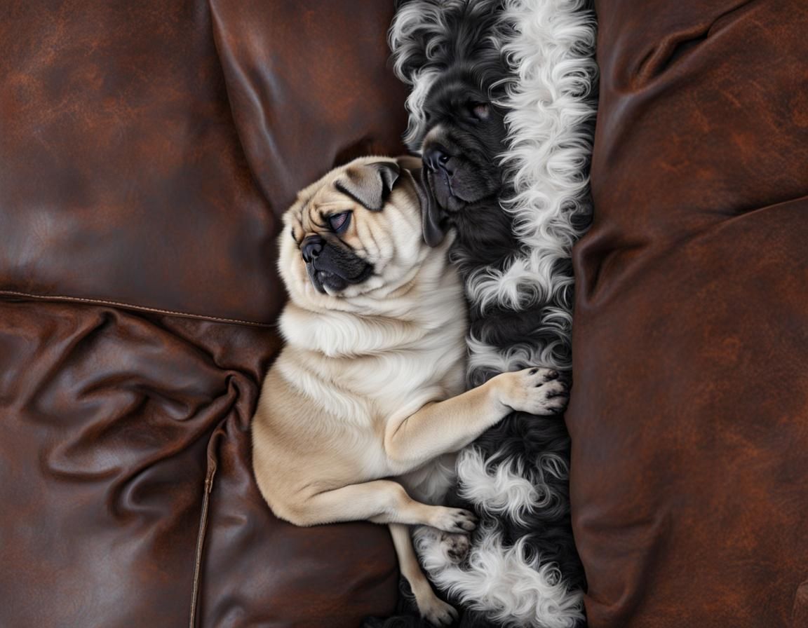 Dog naps - AI Generated Artwork - NightCafe Creator
