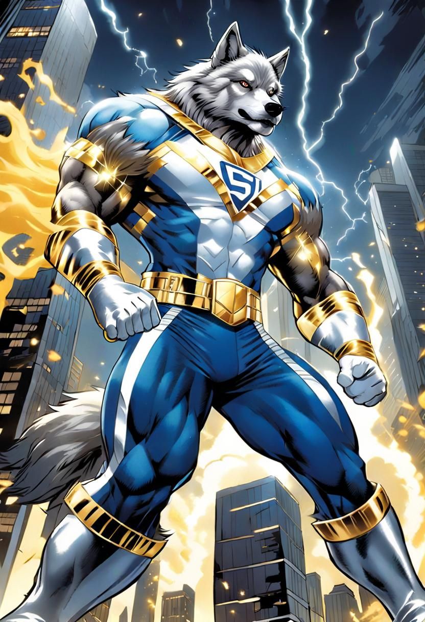 Silver Wolf Ranger - AI Generated Artwork - NightCafe Creator