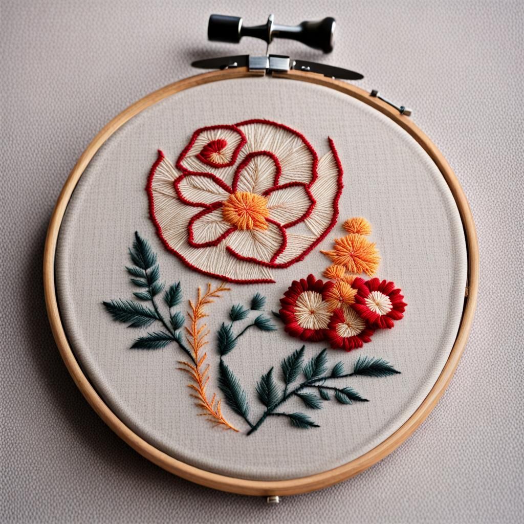 Embroidery - AI Generated Artwork - NightCafe Creator