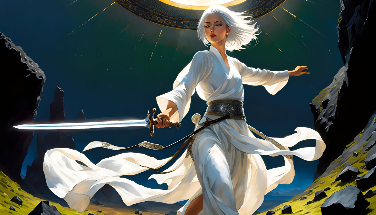 Nephis training while inside the Third Nightmare - AI Generated Artwork ...