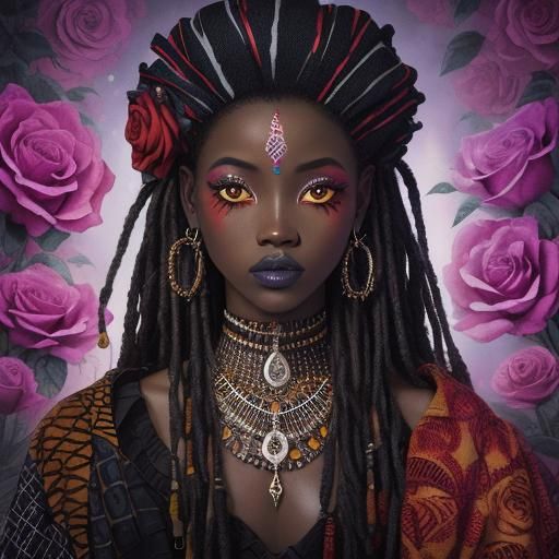 African Voodoo Queen - AI Generated Artwork - NightCafe Creator