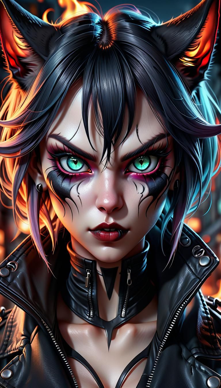Hellcat - AI Generated Artwork - NightCafe Creator