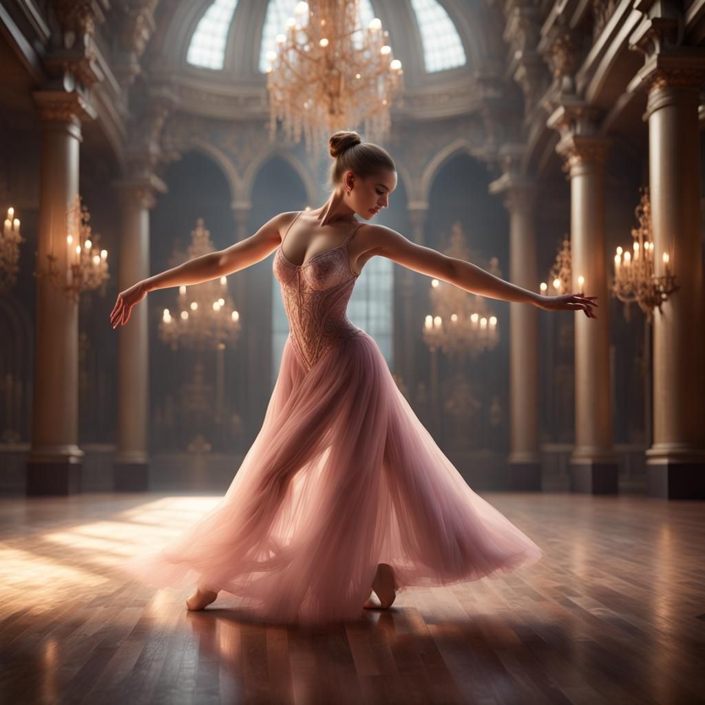 Elegant Ballerina - AI Generated Artwork - NightCafe Creator