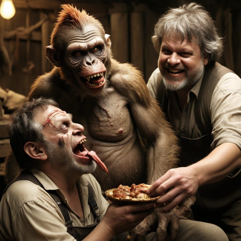 Zombie Monkey Monster Clown And Friends