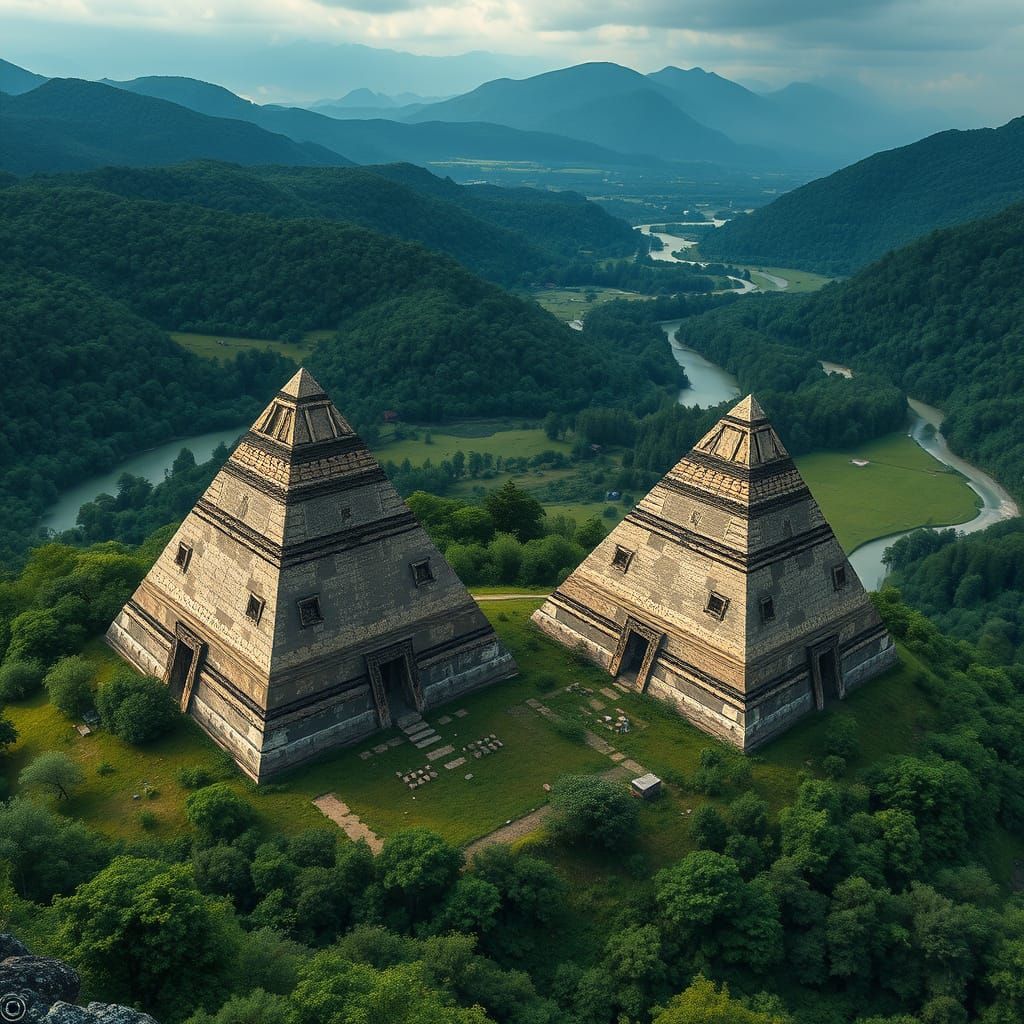 Photorealistic pyramids in Bosnia - Ancient Pyramids in a Bo...