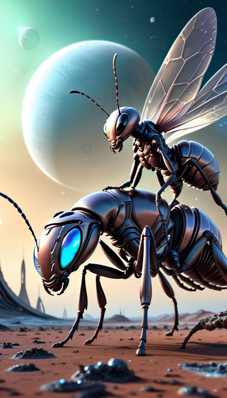 Alien ants - AI Generated Artwork - NightCafe Creator