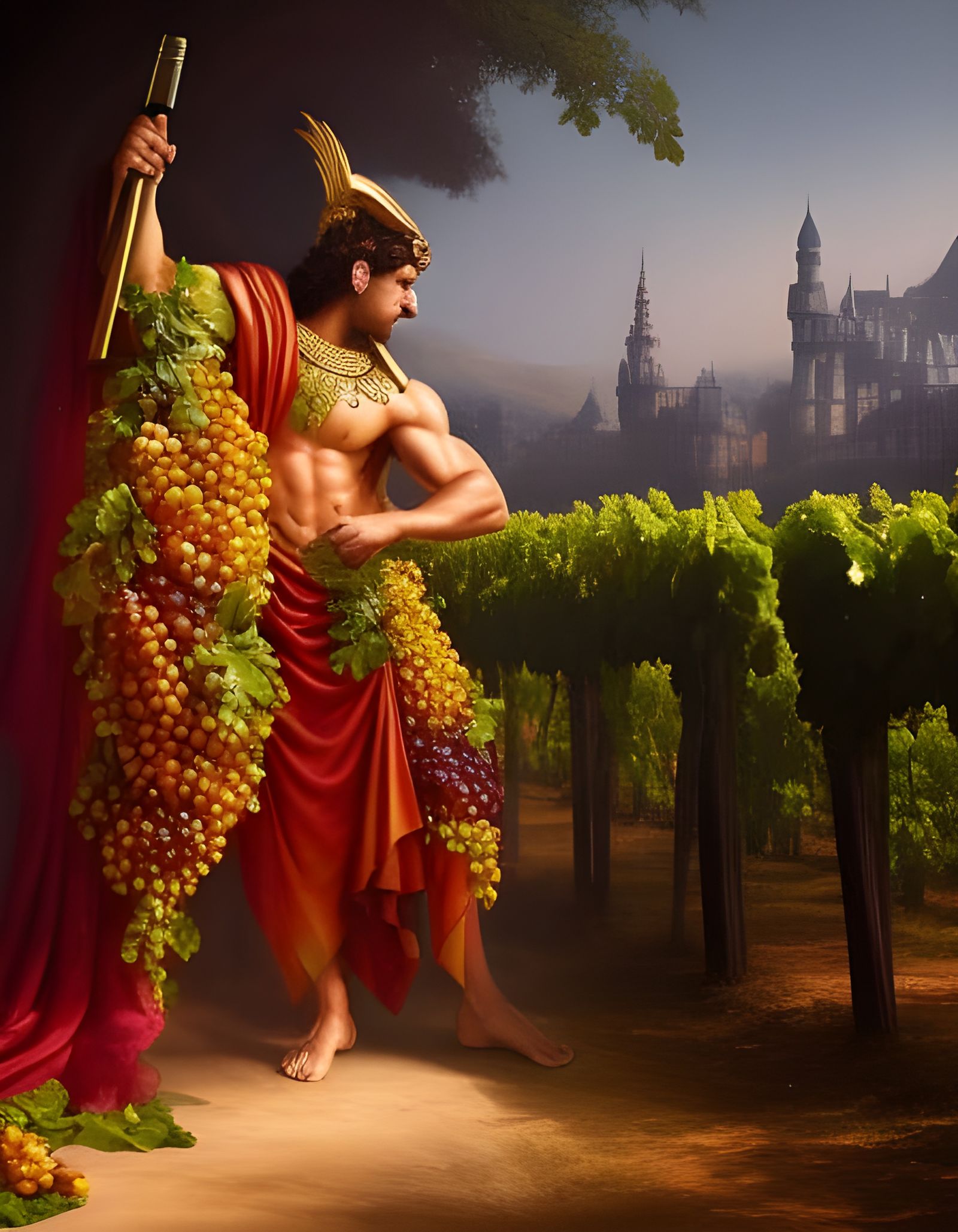 Bacchus the God of Wine - AI Generated Artwork - NightCafe Creator