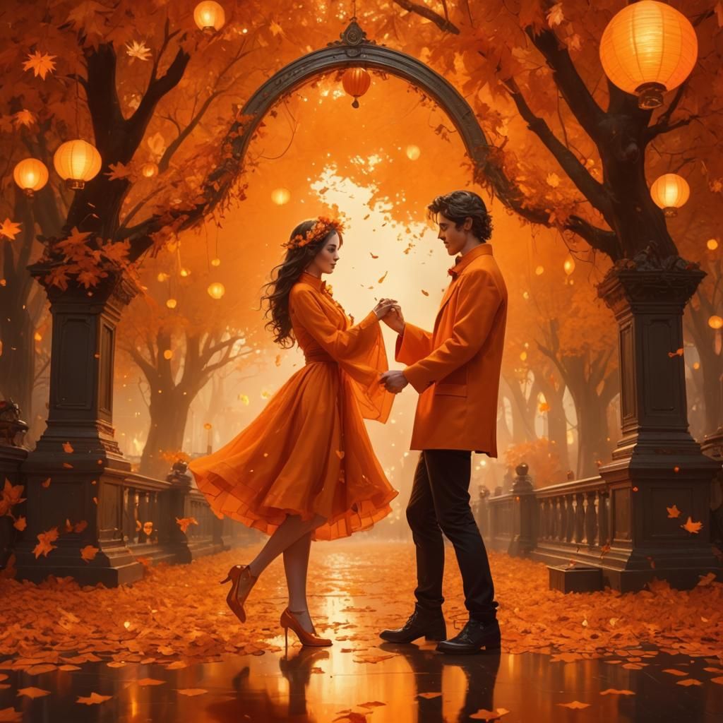 Autumn Dance - AI Generated Artwork - NightCafe Creator