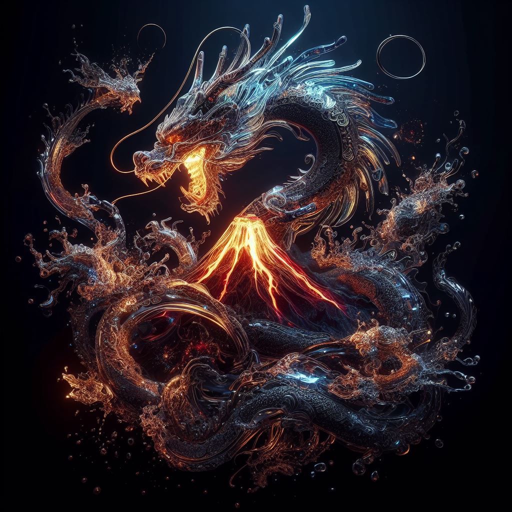 Volcanic Dragon - AI Generated Artwork - NightCafe Creator