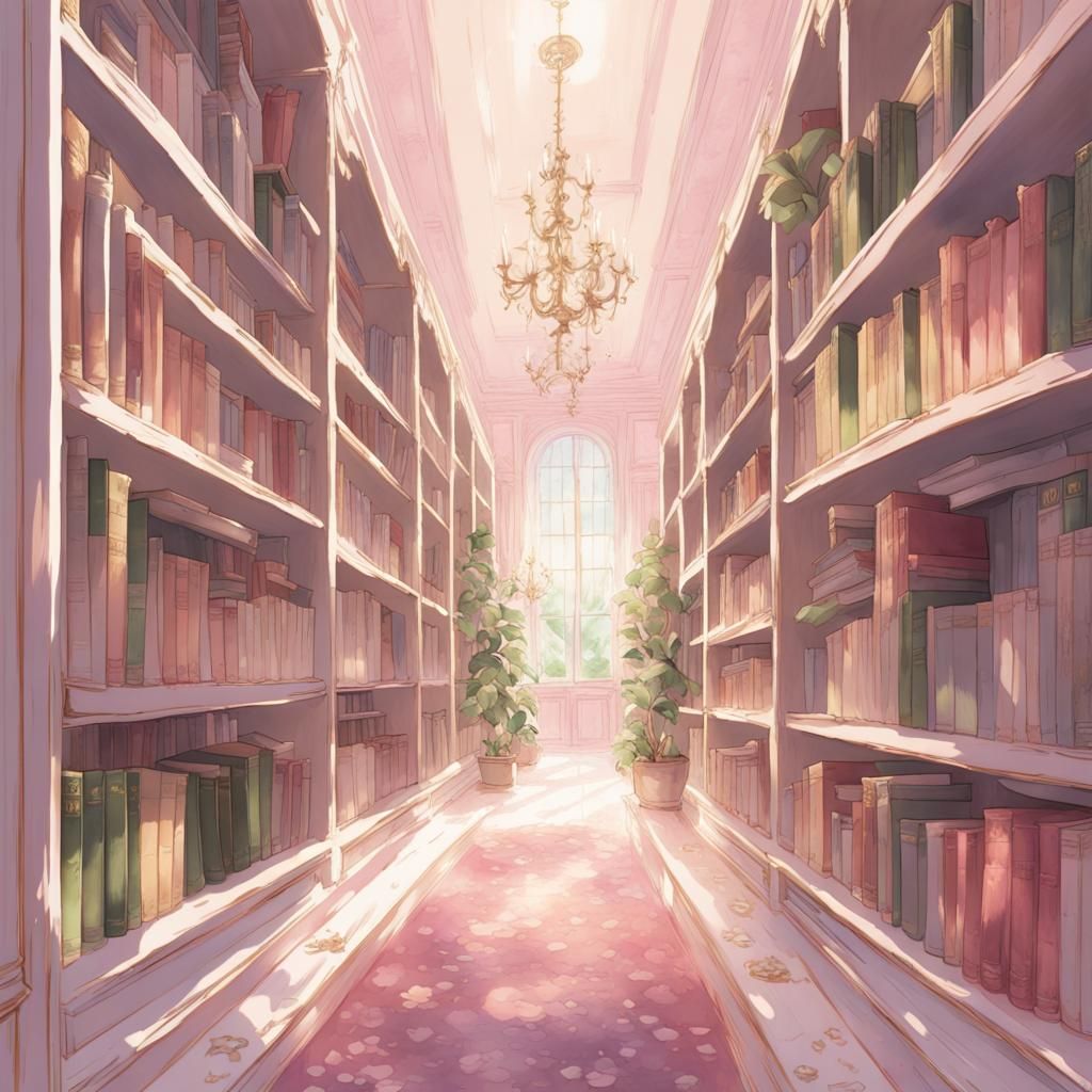 Pastel Library - AI Generated Artwork - NightCafe Creator