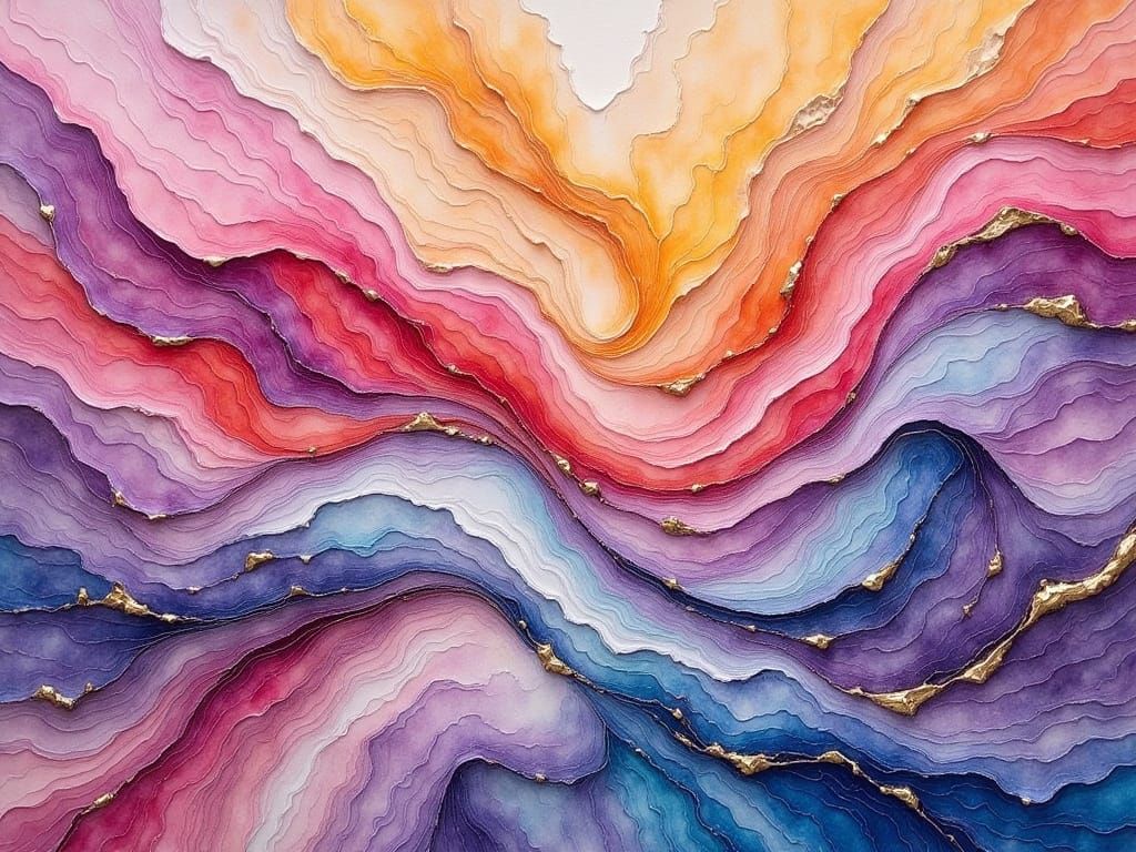 Washed watercolor painti... - AI Art
