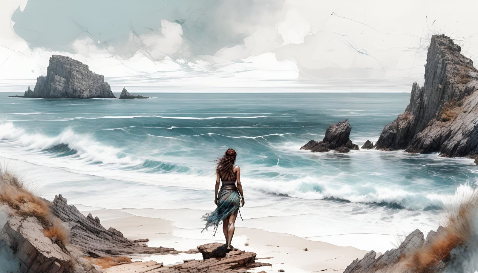 Island of Ogygia - AI Generated Artwork - NightCafe Creator