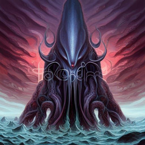 A giant Eldritch squid monster - AI Generated Artwork - NightCafe Creator
