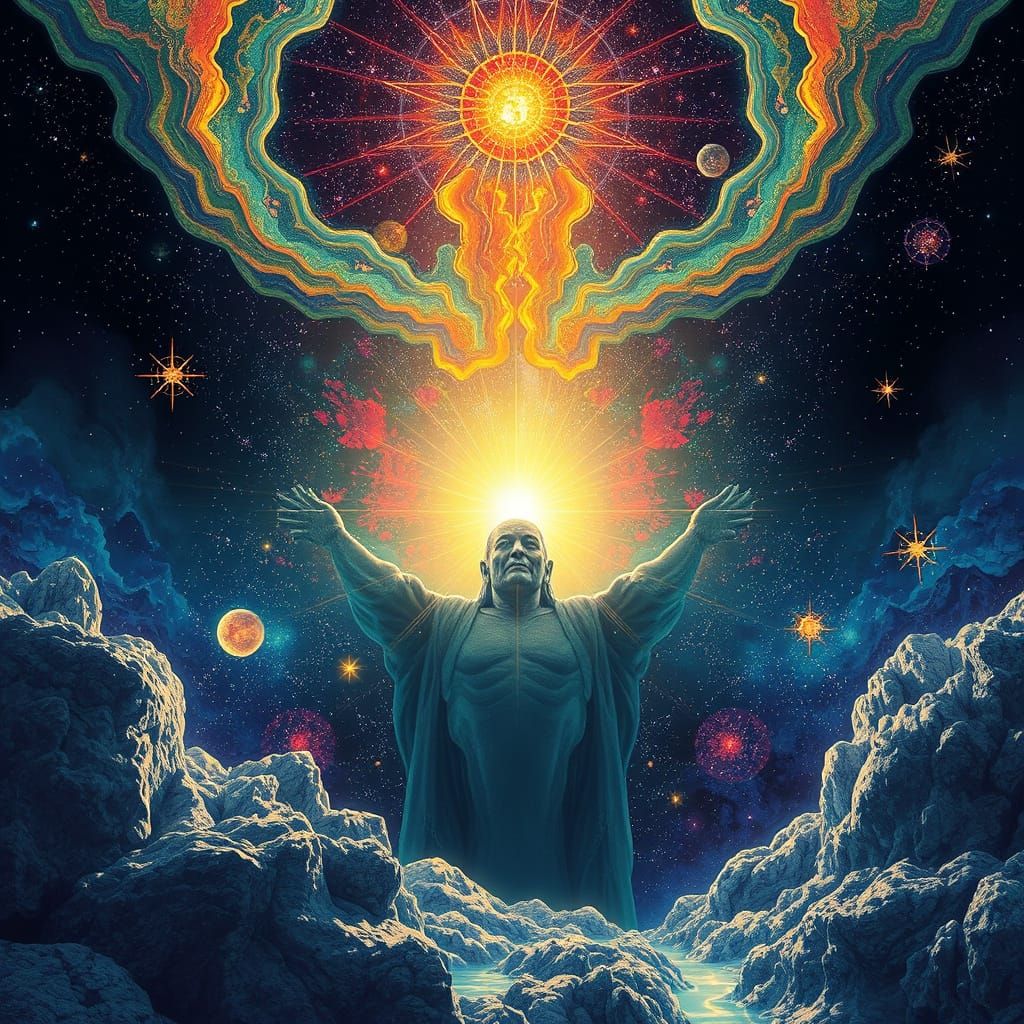 indescribable - Ethereal Cosmic Vortex in 8K Holographic St...