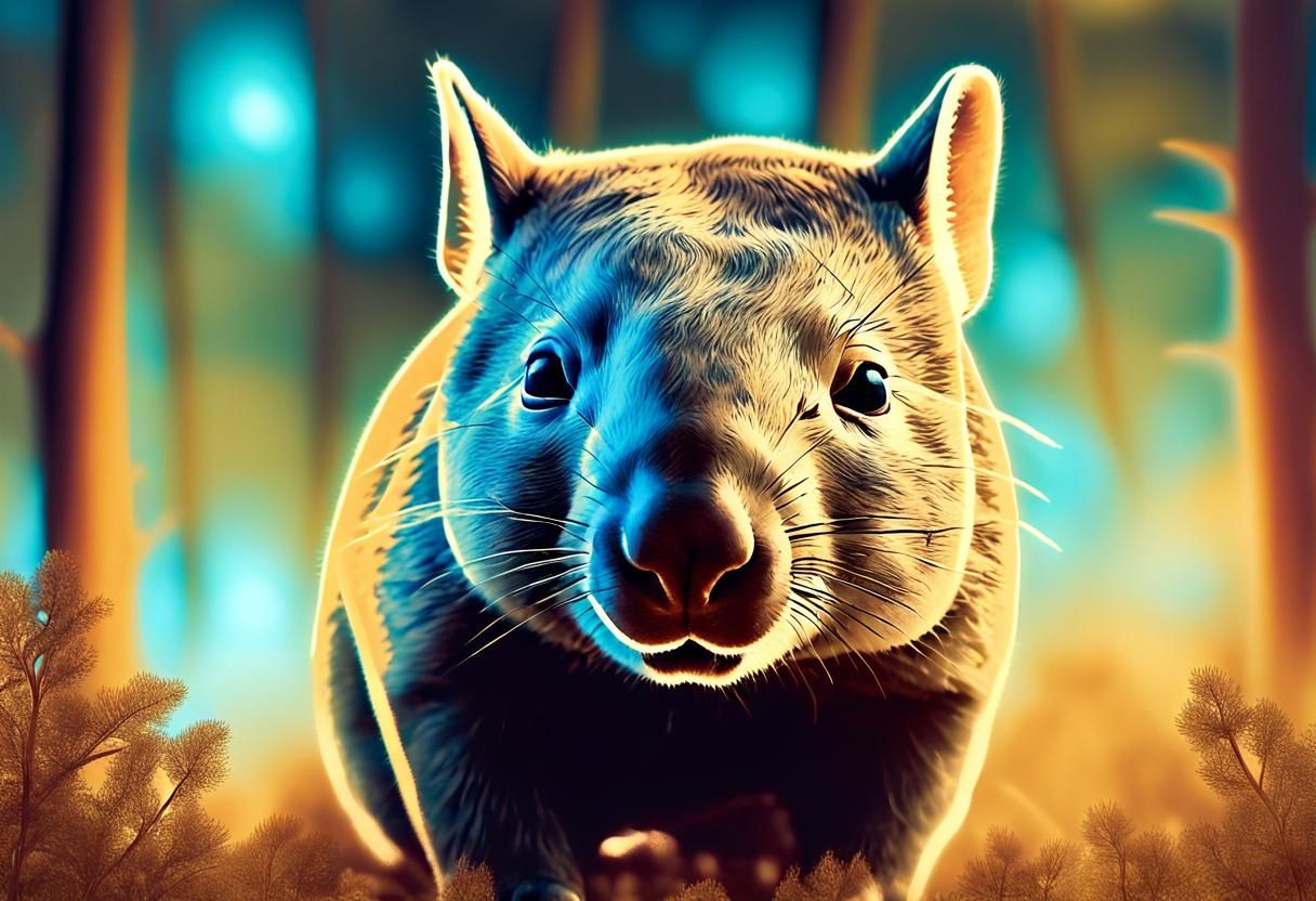 Cute wombat. - AI Generated Artwork - NightCafe Creator