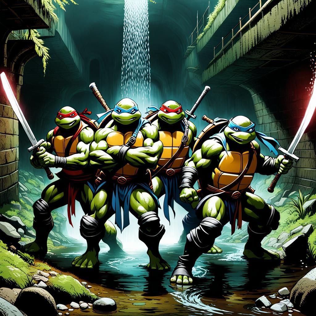 TMNT Sewer Home - AI Generated Artwork - NightCafe Creator