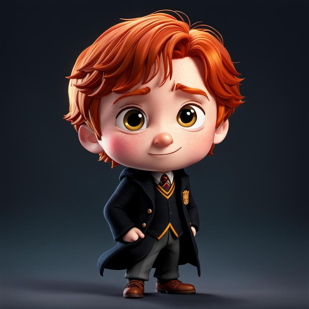 Ron Weasley, chibi style - AI Generated Artwork - NightCafe Creator